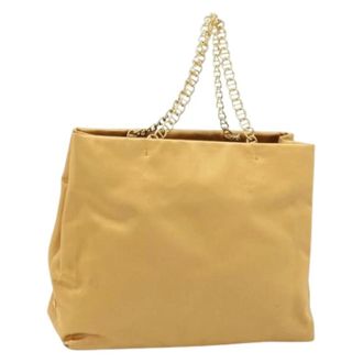 Prada Pre-owned Satin Tote Bag - - Pre-owned - Damen - Gelb - ONE SIZE
