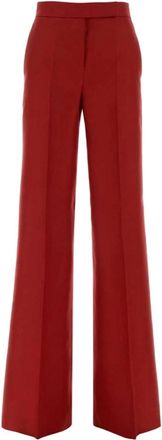Max Mara Femme, Pantalons, Rouge, Taille: 38 FR Wide Pantalons