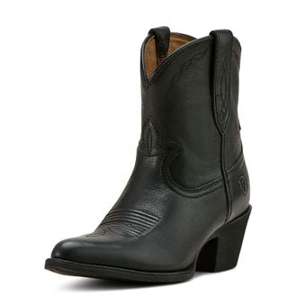 Ariat Womens Maggie J Toe Western Boots in Black Night, B Medium Width, Size 41.5, by Ariat