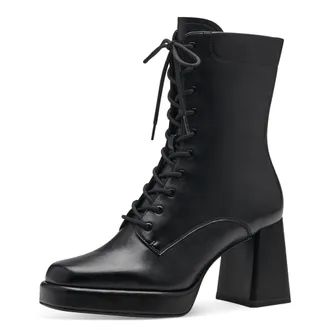 Tamaris Damen Plateaustiefeletten, Frauen Stiefeletten,TOUCHit-Fu&szlig;bett,uebergangsstiefel,plateauabsatz,hoch,Boots,Stiefel,Bootee,Black,38 EU
