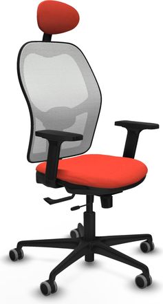 Piqueras y Crespo Chorquera Sessel f&uuml;r die Arbeit zu Hause mit 2D-Armen, h&ouml;henverstellbarer Lendenwirbelst&uuml;tze und festem Kopfteil, ausgestattet mit Syncro/Traslack und