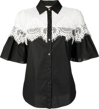 Twinset Femme, Blouses et Chemises, Noir, Taille: 40 FR Coprispalle Ricamato