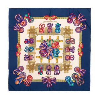 Herm&egrave;s T&uuml;cher & Schals - Scarf - Gr. unisize - in Blau - f&uuml;r Damen