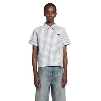 Miu Miu Checked Poplin Shirt