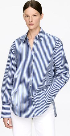 Arket Popeline-Hemd Mit Lockerer Passform -Blau