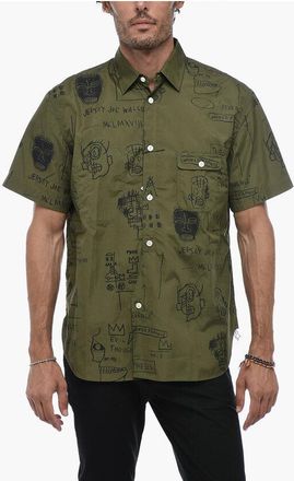 Junya Watanabe Short-sleeved Shirt with Basquiat Pattern size S