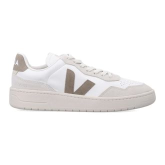 Veja Homme, Chaussures, Blanc, Taille: 45 EU V-90 Leather Baskets