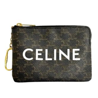 Celine Pre-owned Triomphe Canvas Coin Case - Femme - Pre-owned - Brun - Taille: ONE Size