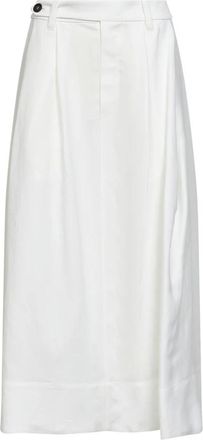 Brunello Cucinelli Femme, Jupes, Blanc, Taille: 44 FR Jupe Sartoriale en Twill avec Monili