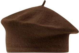 Generic Bonnet Large de Chapeau de Bourgeon de b&eacute;ret dimitation de Laine de Couleur Unie de Dames Bonnet Ski Enfant 3 Ans (Coffee, One Size)