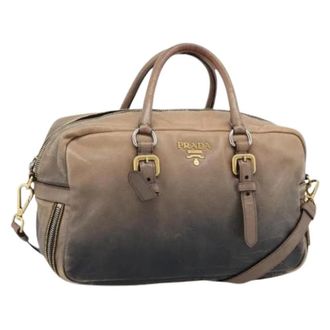 Prada Pre-owned Vintage Hand Bag - Femme - Pre-owned - Beige - Taille: ONE Size