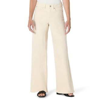 Amazon Essentials Jean Jambes Larges, Taille Haute et Faible &Eacute;lasticit&eacute; Femme, &Eacute;cru, 40-42