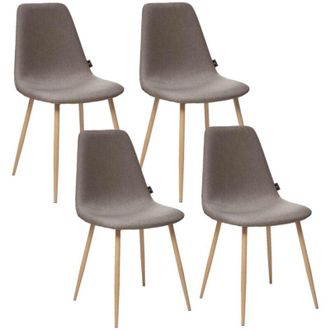 Atmosphera Atmosphera - Lot de 4 - Chaise design scandinave Roka