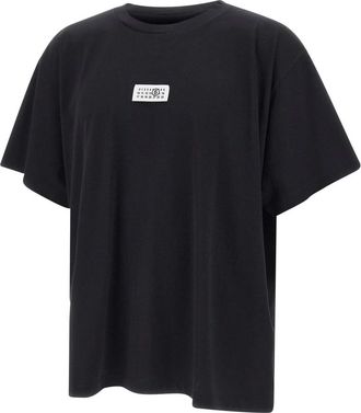 Maison Margiela Homme, Tops, Noir, Taille: XL Logo Label T-Shirt