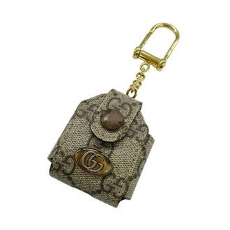 Gucci unisex, Pre-owned, Brun, Taille: ONE Size Étui Airpods doccasion avec porte-clés