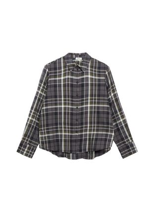 s.Oliver Langarmbluse Bluse Flanellbluse mit Karomuster
