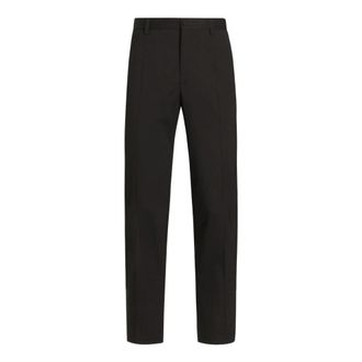 Dolce & Gabbana Stretch Woll-Canvas-Hose - - Trousers - Herren - Schwarzk - XL