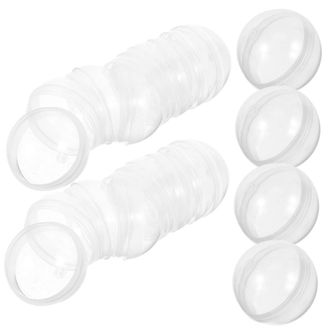 PartyKindom 50St&uuml;cke Durchsichtige Bef&uuml;llbare Kunststoffkugeln Gro&szlig;e Runde Kapseln f&uuml;r Greifautomaten Transparente DIY Spielzeugkugeln zur Aufbewahrung Geschenken