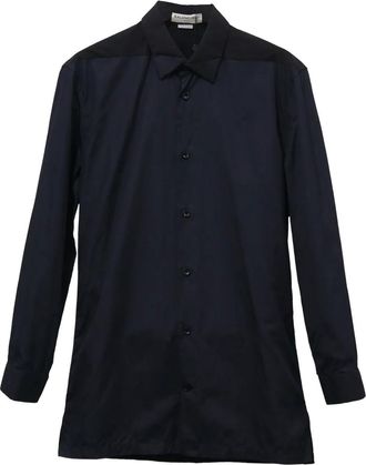 Balenciaga chemise à fermeture boutonnée - Bleu
