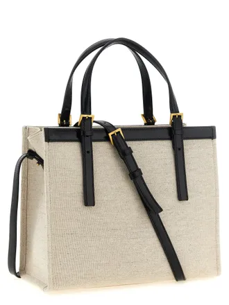 Versace Womens Rivi&egrave;re Tote Beige Cotton Linen