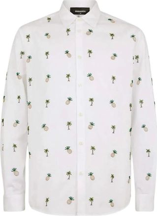 Dsquared2 Homme, Chemises, Blanc, Taille: L Shirt E26