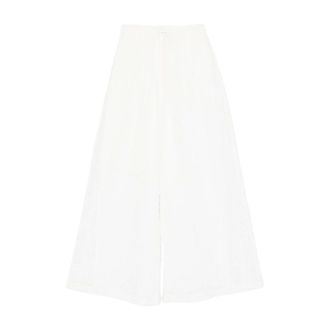 Forte_Forte Femme, Pantalons, Blanc, Taille: 38 FR Wide Pantalons