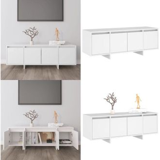 vidaXL Vidaxl - TV-Schrank Wei&szlig; 120x30x40,5 cm Holzwerkstoff - TV-Schrank - Lowboard - Holzm&ouml;bel - Wei&szlig;er TV-Stand - Fernsehtisch - Home & Living