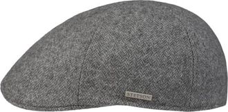 Stetson Casquette Finningley 6 Panel Homme - Made in The EU Gavroche avec Visiere, Visiere Automne-Hiver Automne Hiver - L (58-59 cm) Gris