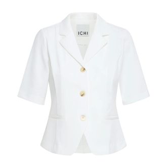 Ichi Ichi, Femme, Vestes, Blanc, Taille: 46 FR Ihlino Bl