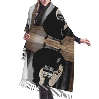 Generic Guitare Musicale Femme Scarf Longue Foulard &Eacute;pais Etole Pour Cadeau Soir&eacute;e Mariage Automne