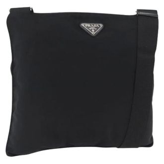 Prada Sac bandouli&egrave;re en nylon Pre-owned - Femme - Pre-owned - Noir - Taille: ONE Size