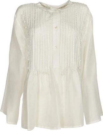 P.A.R.O.S.H. P.a.r.o.s.h., Femme, Blouses et Chemises, Blanc, Taille: 38 FR Parosh Chemises White