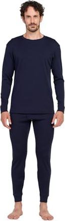 Lapasa Ensemble de sous-Vêtements Thermiques Homme en Laine Mérinos 100% Naturelle Sport Chaud Léger Pantalon Bas et Haut Maillot de Corps Automne/Hiver M126