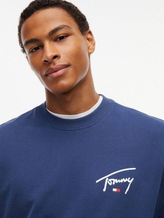 Tommy Jeans Sweatshirt REGULAR ENTRY SIGNATURE Regular fit mit Rundhalsausschnitt