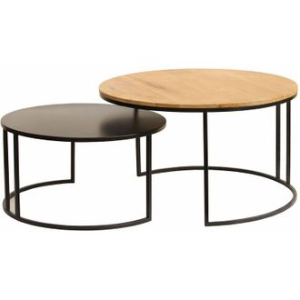 Miliboo Ausziehbare Couchtische aus Holz und Metall tahl
