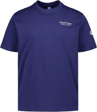 North Sails Herren T-Shirt blau Baumwolle