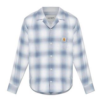 Carhartt Work in Progress Homme, Chemises, Bleu, Taille: XL L/S Tyers Shirt