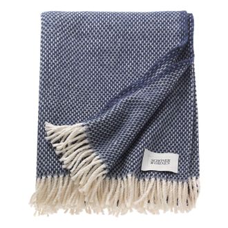 Schöner Wohnen Kollektion home24 Plaid SW-Zen 140 x 200cm Blau/Meerblau Mischgewebe