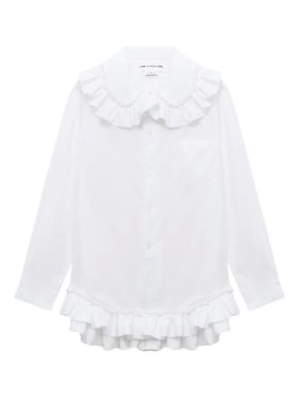 Comme Des Gar&ccedil;ons chemise &agrave; col volant&eacute; - Blanc