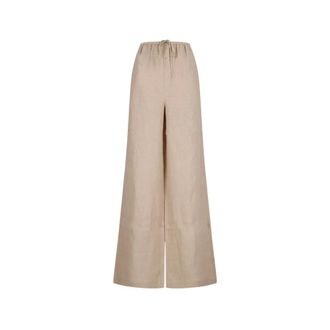 Frame Denim Femme, Pantalons, Beige, Taille: 40 FR The Linen Lounge Pant