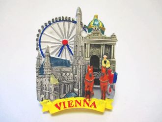 Generic Wien Magnet Stephansdom Prater Souvenir 7 cm Österreich Poly (263)