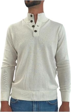 Saint Barth Homme, Pulls, Beige, Taille: XL Maglia rasata fn.12 Mezzocollo Sweater