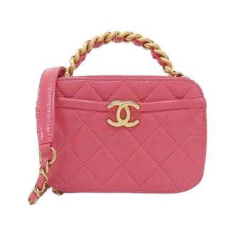 Chanel Pre-owned Lammleder Kalbsleder Schultertasche - - Pre-owned - Damen - Rosa - ONE SIZE