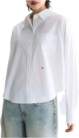 Bellerose Femme, Blouses et Chemises, Blanc, Taille: 34/36 FR Ginger Cotton Shirt