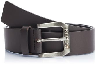 Replay Herren G&uuml;rtel aus Leder, Black Brown 128 (Braun), 110