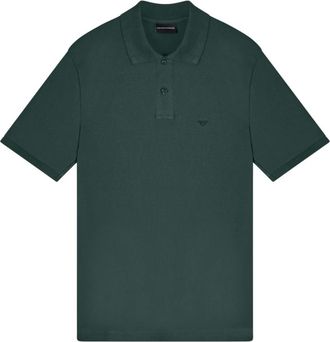 Emporio Armani Homme, Tops, Vert, Taille: XL Polo en piqu&eacute; coupe classique