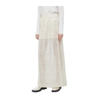 Birgitte Herskind Pailletten-Maxirock - - Skirts - Damen - Wei&szlig; - M