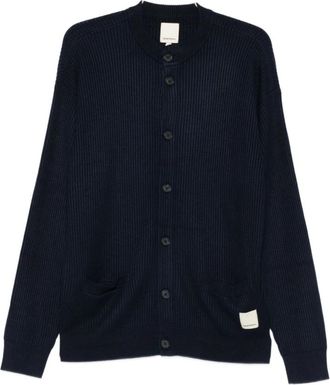 Emporio Armani Homme, Pulls, Bleu, Taille: L Gilet en maille c&ocirc;tel&eacute;e Collection Capsule New York