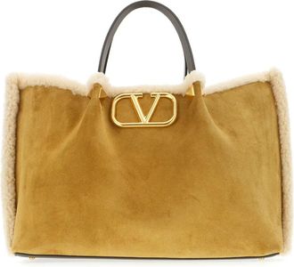 Valentino Garavani Femme, Sacs, Beige, Taille: ONE Size VLogo Medium Shopping Bag