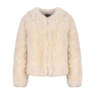 Tom Ford Kragenlose Shearling-Jacke - - Jackets - Damen - Beige - S